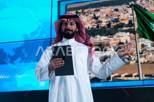 Presenting the newsletter, celebrating the Saudi Flag Day and ...