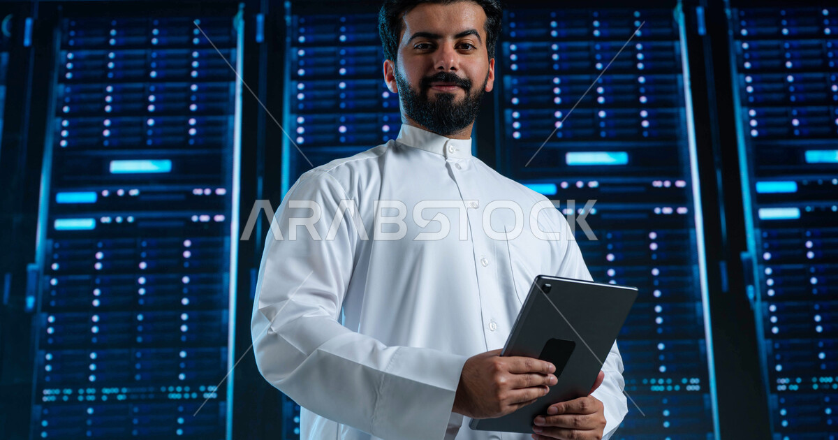 Cloud storage network, managing the control room of servers and giant ...