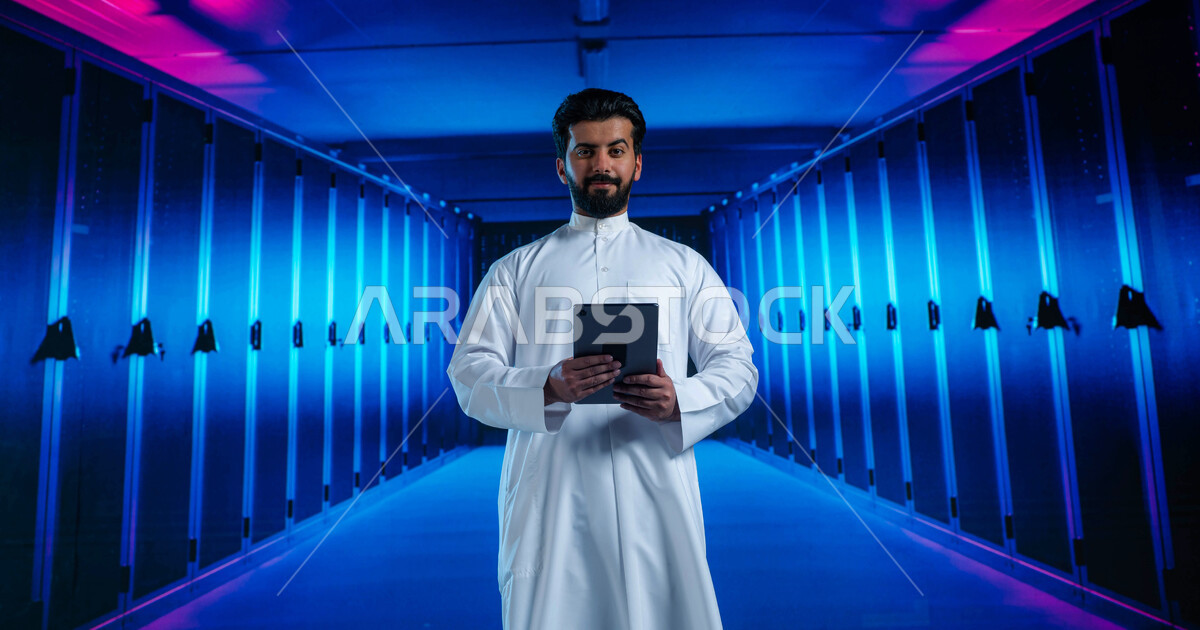 Managing the servers control room and giant internet servers, a Saudi ...