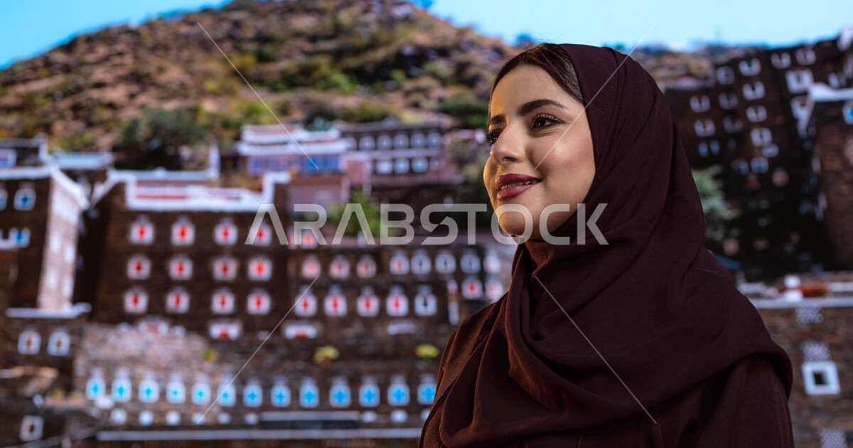 Looking at the antiquities and ancient historical houses in Abha ...