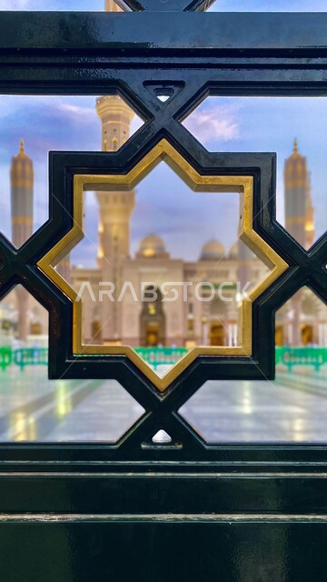 Islamic decorations and decorations in mosques, the courtyard of the ...