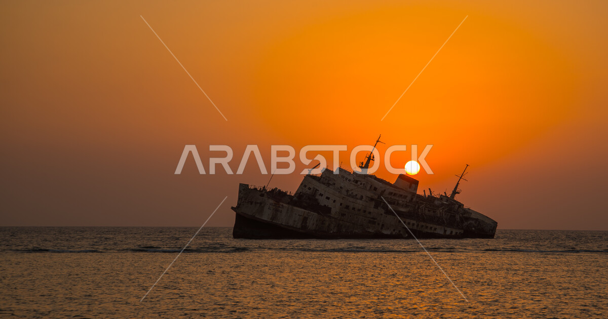 Tourist places in Saudi Arabia, the wreck of the King Fahd ship in the ...