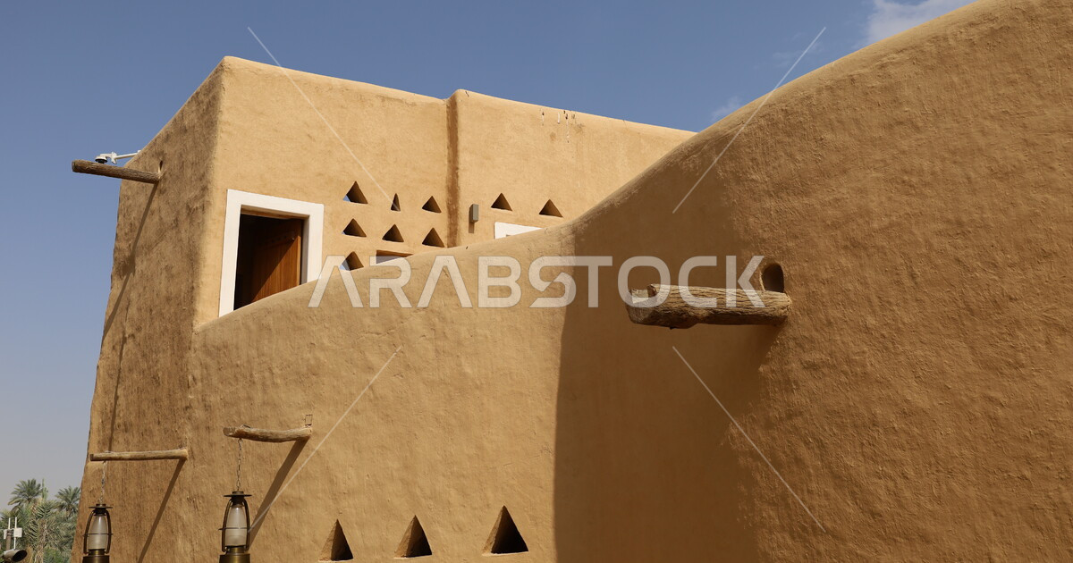 Archaeological heritage mud houses in the historical Al-Turaif ...