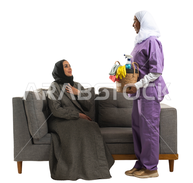 Trained and qualified domestic maids, a portrait of a foreign cleaner ...