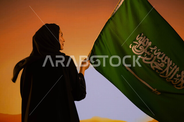 Patriotism, preserving the country’s identity, a picture from the back ...