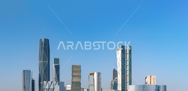 Financial towers and economic facilities in the city of Riyadh, King ...