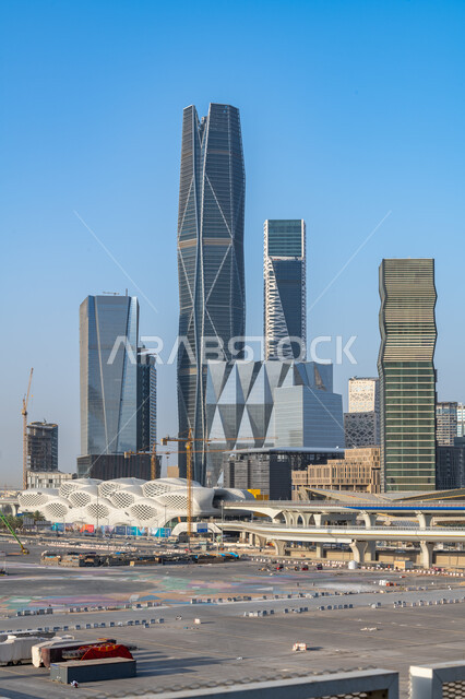 Financial towers and economic establishments in the city of Riyadh, the ...