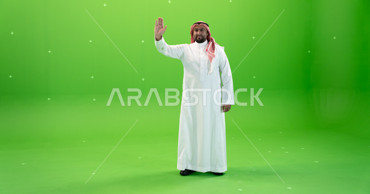 Gestures of greeting, peace, and happiness in welcoming, a close-up ...