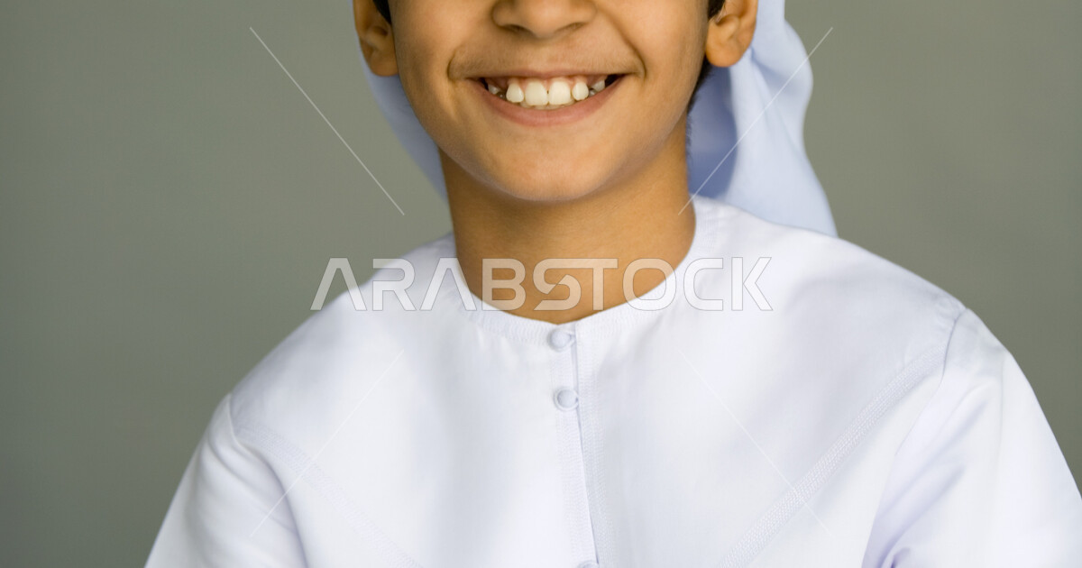 Looks full of happiness and vitality, a close-up portrait of a smiling ...