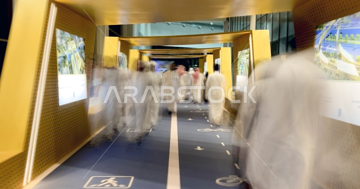 The sports track at the Cityscape International Real Estate Exhibition ...