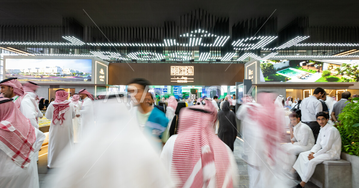 Riyadh Exhibition Center in the town of Mulham in Saudi Arabia ...