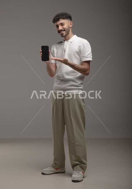 Displaying mobile phone applications and services, a portrait of a ...