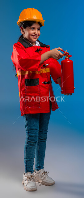 Civil defense and civil protection, portrait of a Saudi Arabian Gulf ...