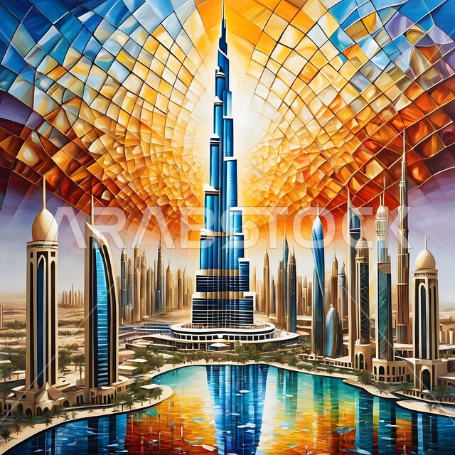 Advanced urban growth and development, the reflection of the image of ...