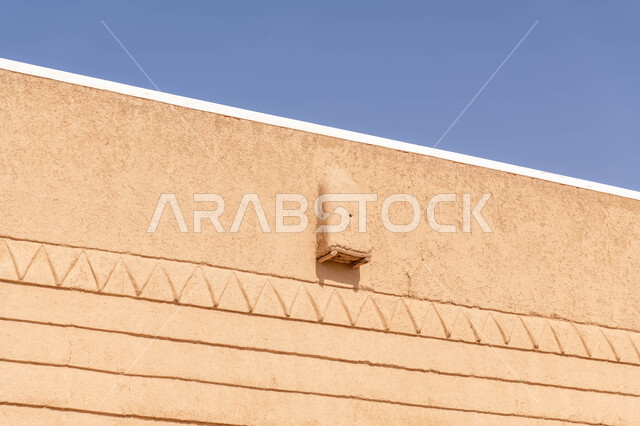alace in the city of Riyadh, the Kingdom of Saudi Arabia, a close-up of ...