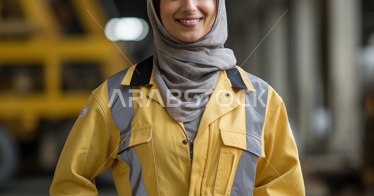 ادخال النساء في مجال الهندسة الصناعية، صورة مقربة لسيدة عربية خليجية