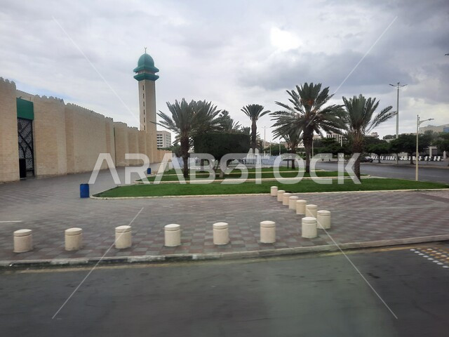 Modern designs and buildings, the Grand Taif Mosque in the Kingdom of ...