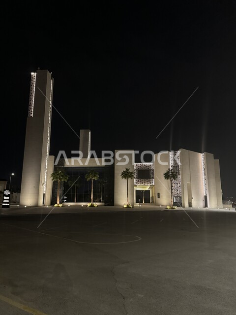 Sheikh Muhammad Al-Majid Mosque in the Al-Malqa neighborhood in the ...