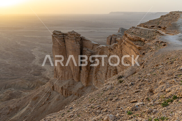 Desert nature and mountainous terrain in Saudi Arabia, famous natural ...