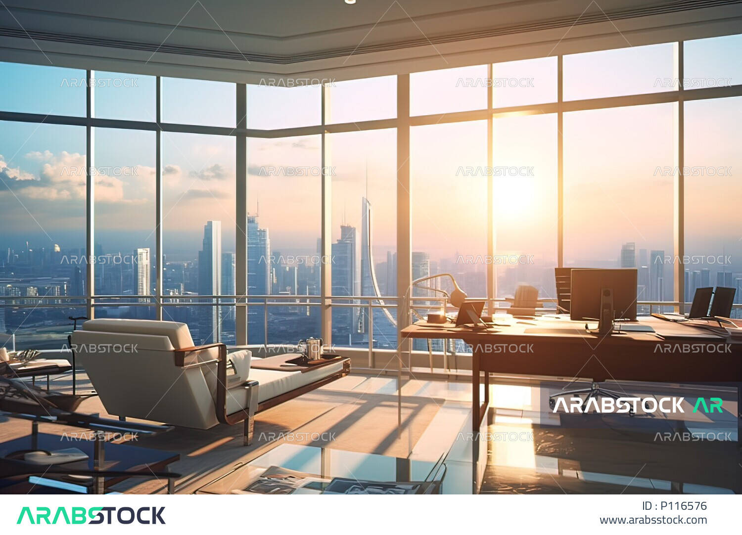 Office room with modern designs and modern equipment, business ...