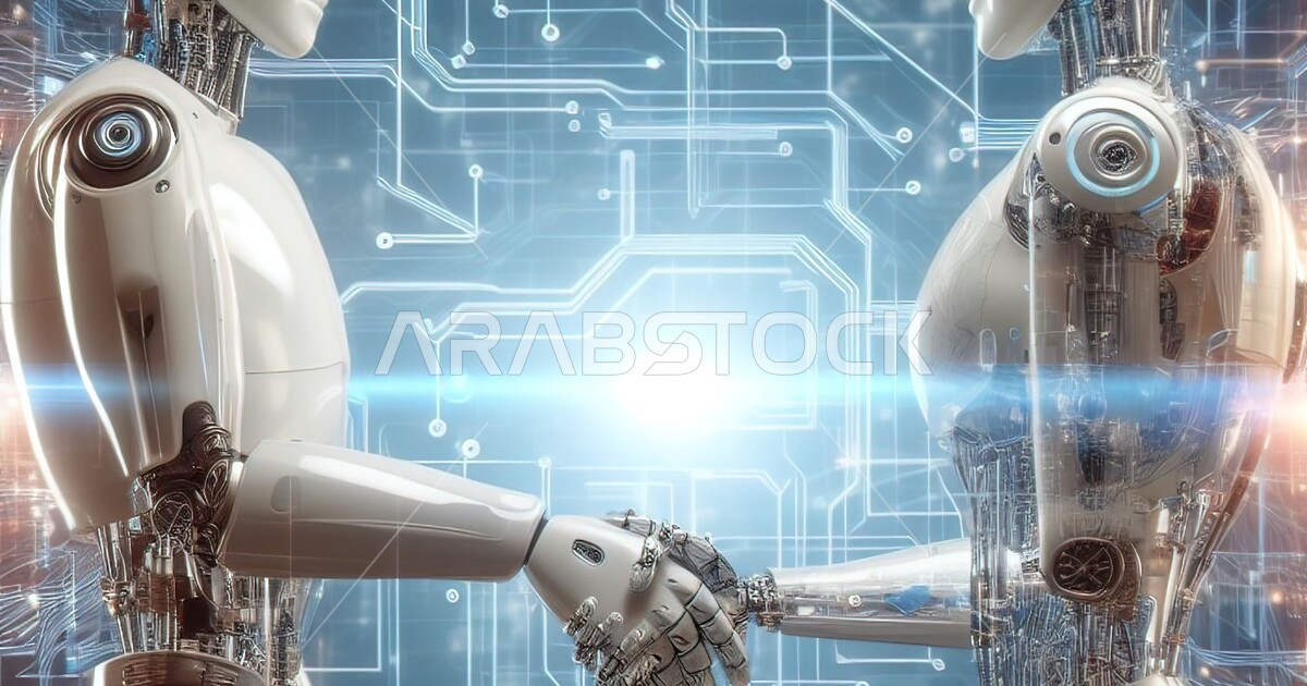 An advanced intelligent robotic robot, a network of nodes using ...