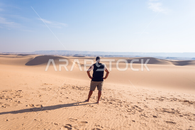 Love of adventure and discovery, desert nature in the Kingdom of Saudi ...