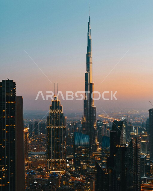 Work on developing towers and buildings, famous tourist attractions in ...