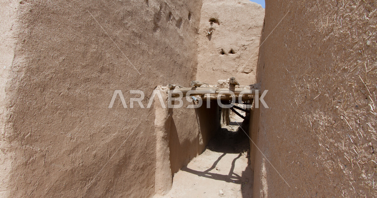 The heritage village in the city of Al-Ghat in the Emirate of Riyadh ...