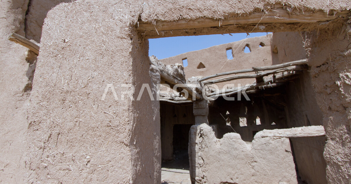 The heritage village in the city of Al-Ghat in the Emirate of Riyadh ...