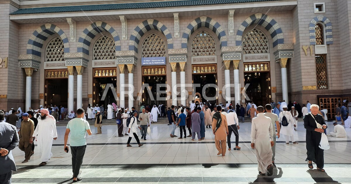 Architectural engineering art in the Islamic style, the square of the ...