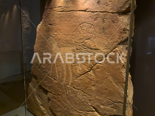 Rare archaeological stone pieces in the historic Salwa Palace Museum ...