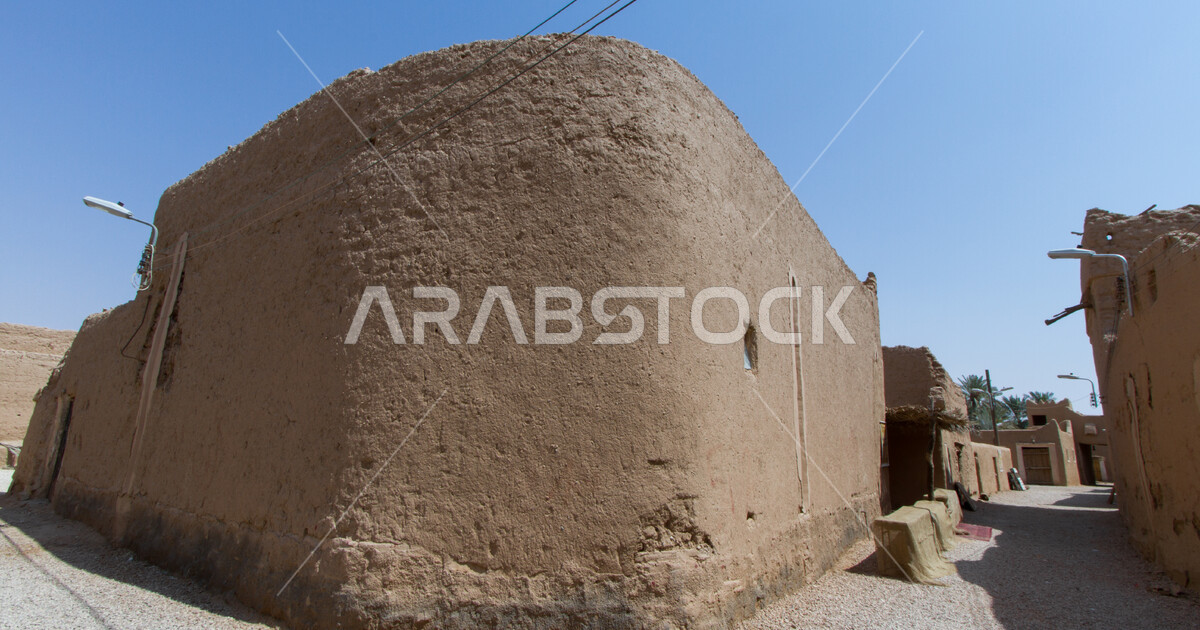 The heritage village in the city of Al Majmaah in Riyadh, ancient mud ...