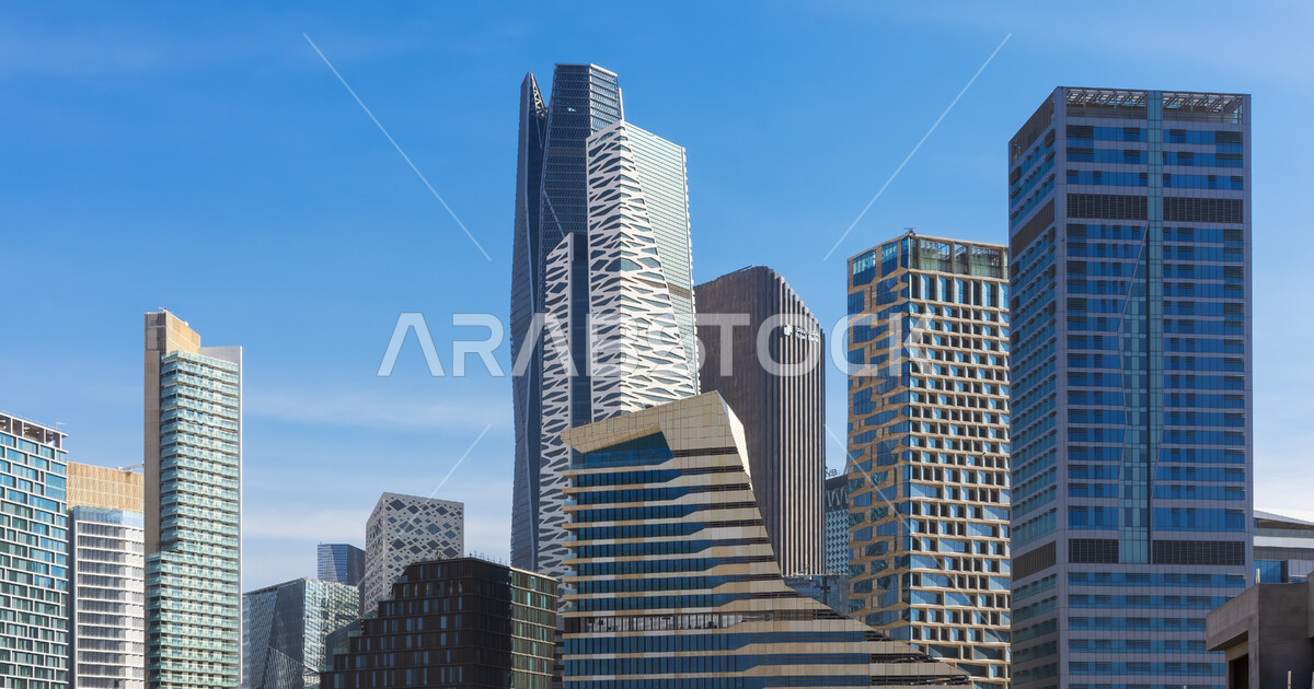 The King Abdullah Financial Center (KAFD) in Riyadh, the Kingdom, the ...