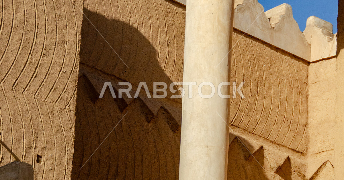 التصاميم و الفنون الهندسية المعمارية للمباني الطينية على الطراز القديم ...