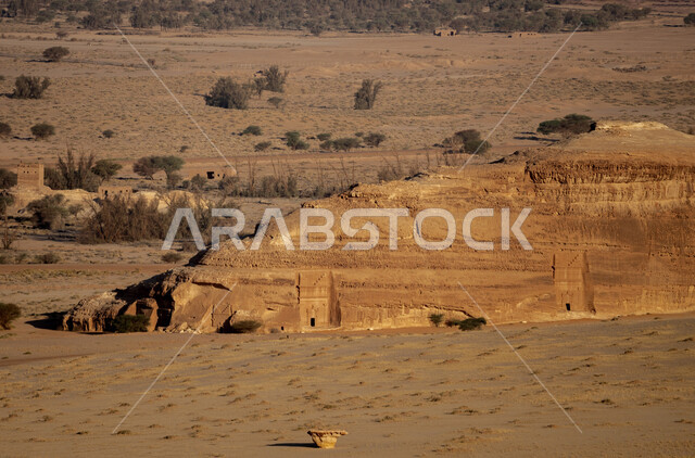 Ancient Arab civilization, historical ruins of the Nabatean tomb in ...
