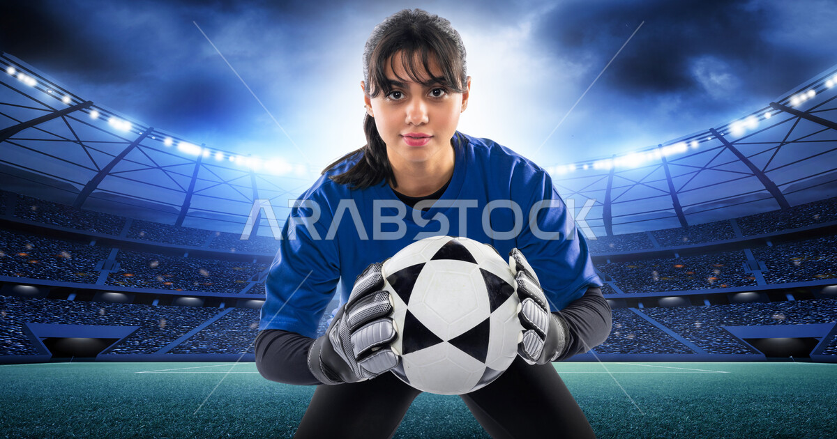 أنشطة ترفيهية ورياضات نسائية، التدرب على اتقان لعب كرة القدم في الملعب ...