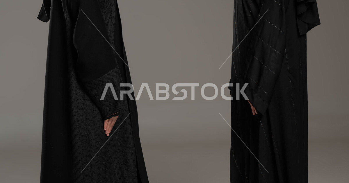 Looking at each other with confidence and a smile, gestures of ...