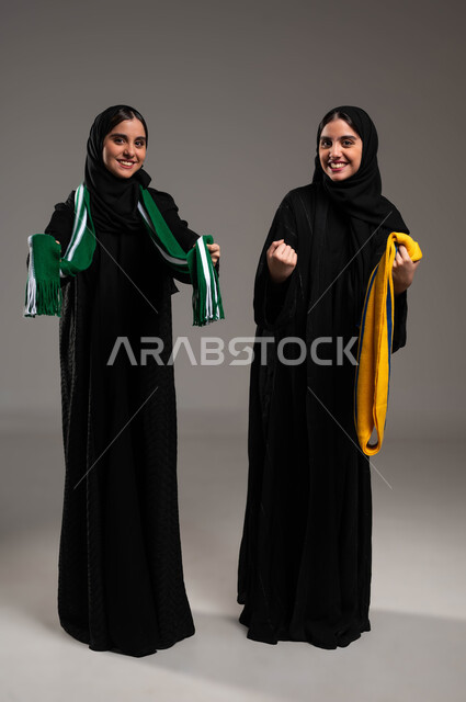 Looking at the camera with gestures of enthusiasm and passion, sports ...