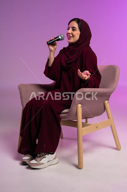 Presenting artistic and singing performances and entertainment segments ...