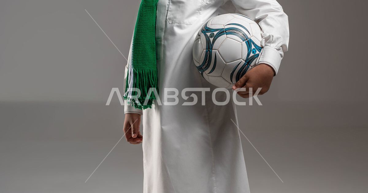 Ready for the challenge and victory, portrait of a Saudi Arabian Gulf ...