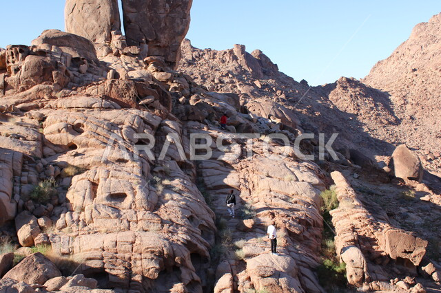 Topography and rock sculpture in high areas, rock formations and ...