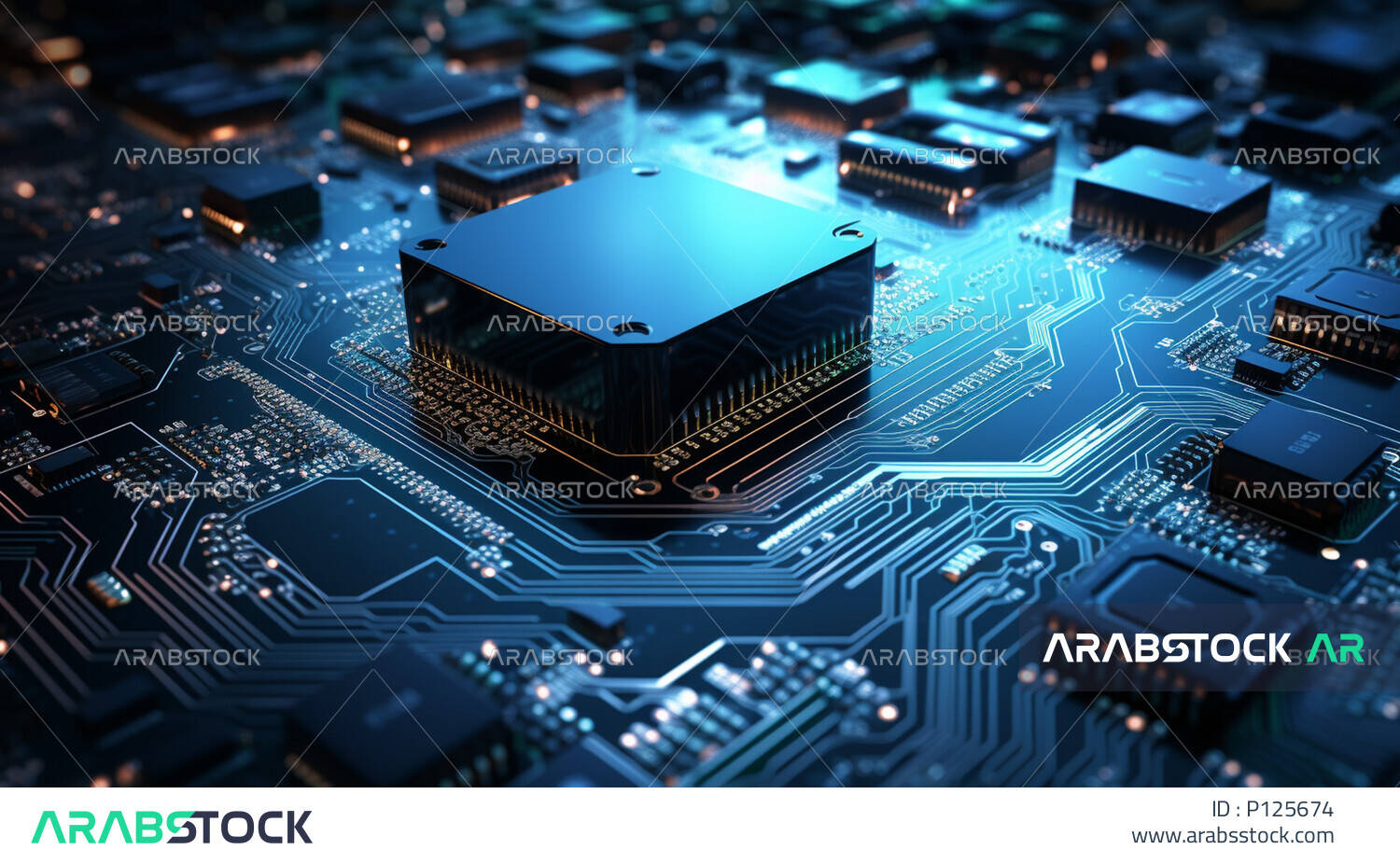 Semiconductors and vectors, 3D electronic chips, future technology ...