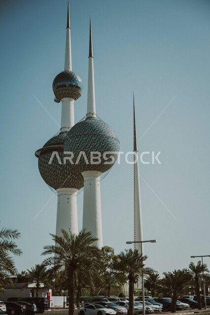 The architectural engineering art of Kuwait City towers, skyscrapers ...