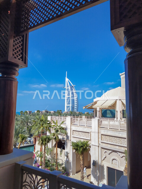 The famous tourist places and landmarks of the city of Dubai, the ...