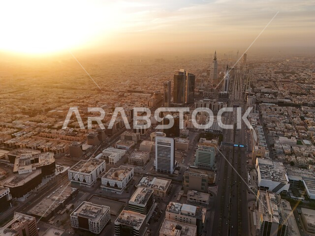 Lifestyle in the country, an aerial photo of residential neighborhoods ...