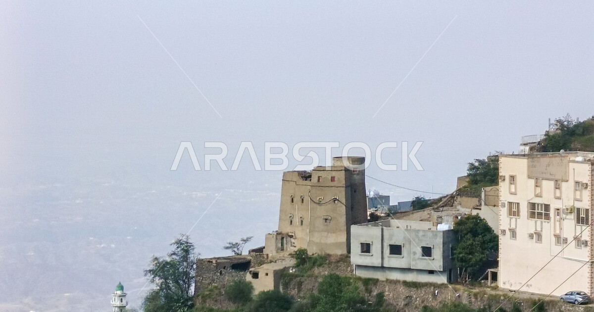 Natural tourist places in the Kingdom of Saudi Arabia, green ...