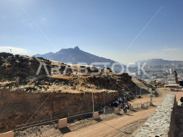 Rock formations and formations on Jabal Al-Nour in Mecca, distinct ...