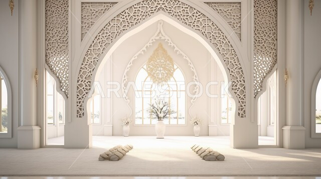 Houses with distinct interior decorations, a white marble room with ...
