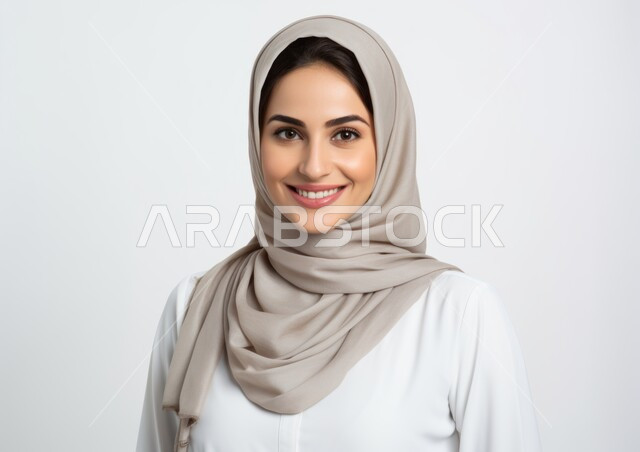 Modern, sophisticated veiled fashion, the concept of femininity ...