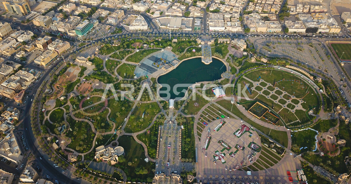 أماكن ومعالم سياحيه ترفيهيه مشهورة ،صورة من الاعلى لمنتزه الملك عبد ...